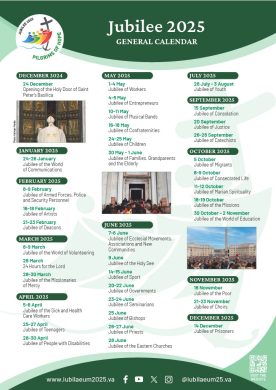 Jubilee Year Calendar of Major Events – Sisters of Mercy of Newfoundland
